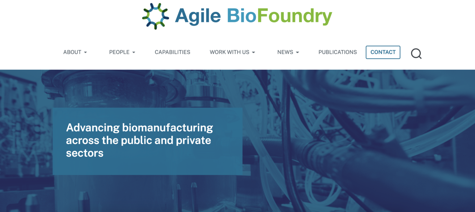 Agile BioFoundry Launches New Website - Agile BioFoundry